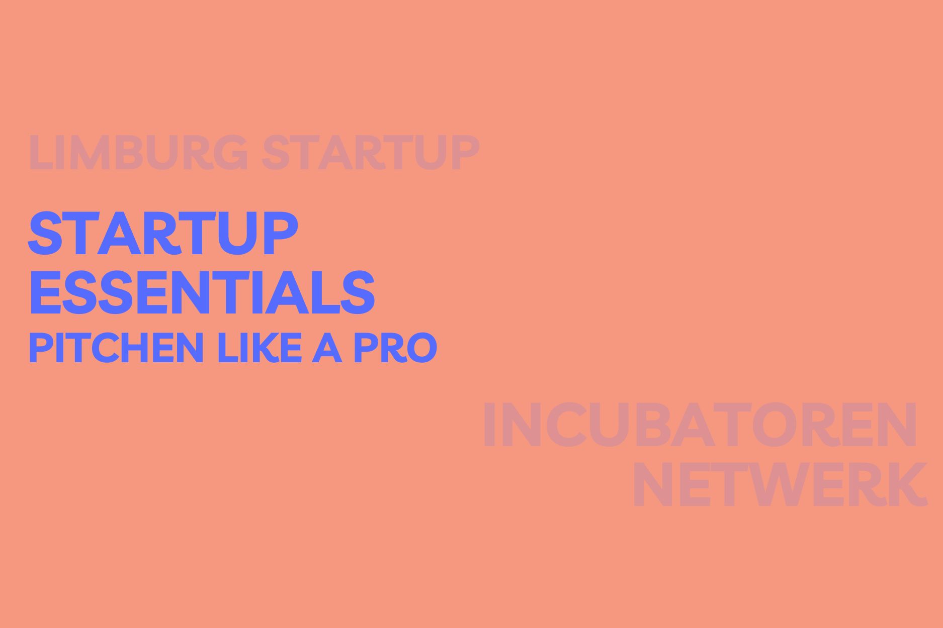 Startup Essentials: Pitch like a Pro - Power Session - the n°1 startup essential (1 dag ...